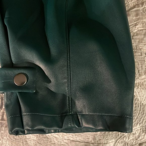 Rye Grass | Pants & Jumpsuits | Nwt Rye Grass Green Faux Leather Pants ...